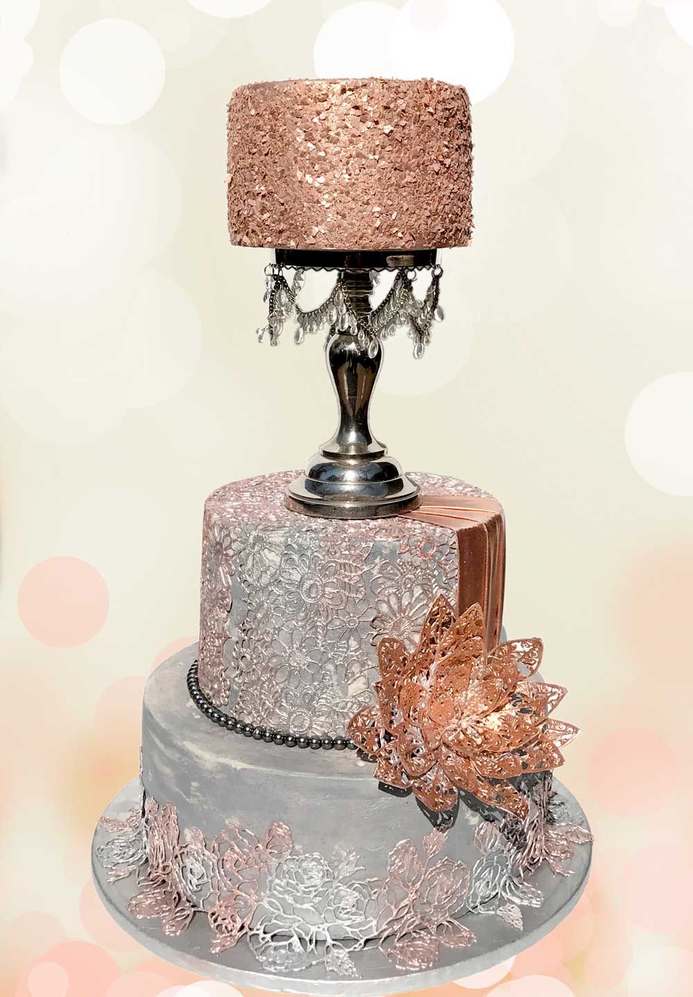 Edible Gold Dust Cake